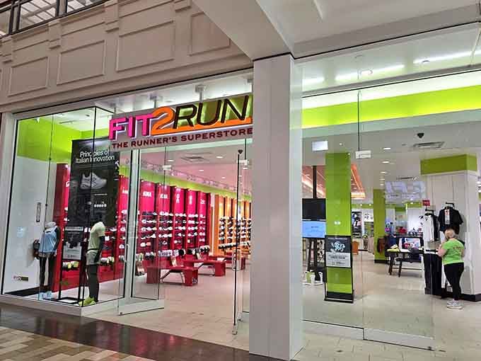 Fit 2 Run caters to serious athletes, because apparently some people come here for reasons other than air conditioning.