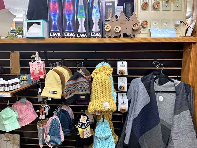 Chunky knit beanies, keychains, and lava lamps. This gift section has something for absolutely everyone on your list.