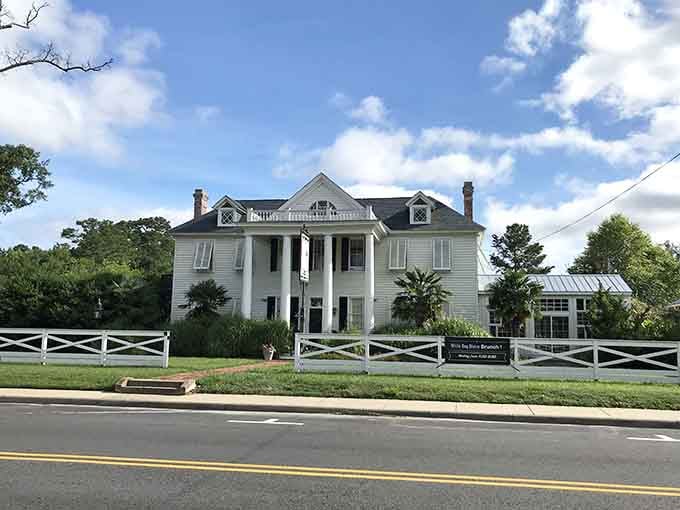 The White Dog Bistro sits in a grand old home that looks like it has excellent taste and knows it.