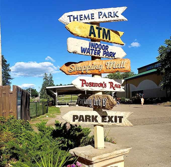 One sign post, a dozen directions, and zero excuses for not finding something spectacular to do next.