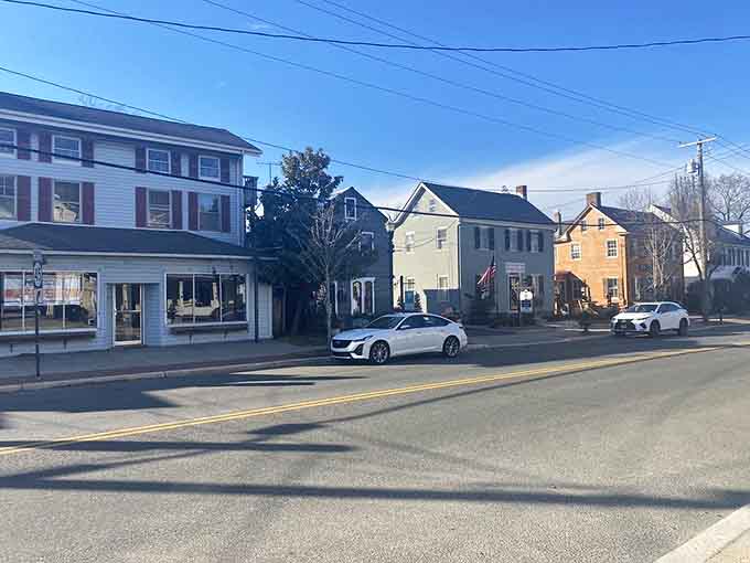 Classic architecture lines the streets of Mullica Hill, each building telling a story that predates just about everything in your neighborhood.