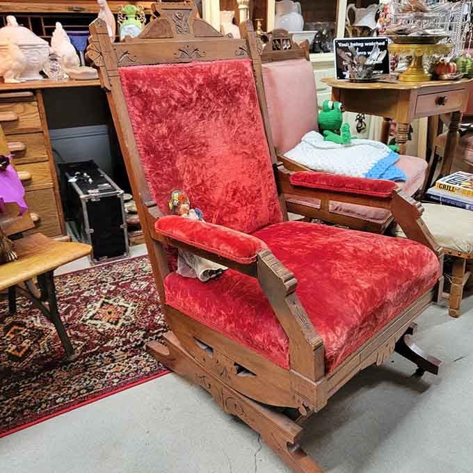 Go ahead and sit down. Some chairs just demand it, and this one has been waiting patiently.