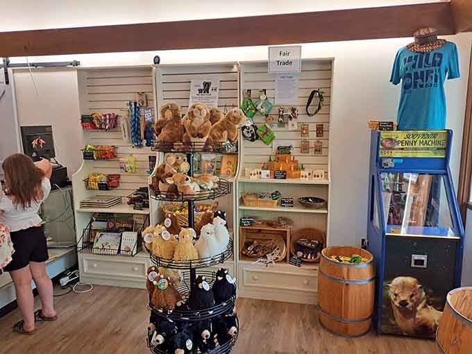 The gift shop is stocked with plush animals and fair trade finds, because taking a little piece of the zoo home is perfectly acceptable.