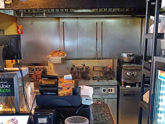 Behind the scenes, the kitchen operates with the precision of a well-rehearsed orchestra creating edible symphonies.
