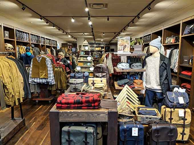 Pendleton woolens and rugged bags fill this warm, wood-shelved store. Pacific Northwest style has never looked this good.