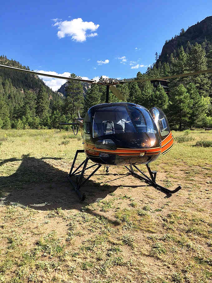 Because sometimes the best way to see Durango is from a helicopter, living your best action movie life.