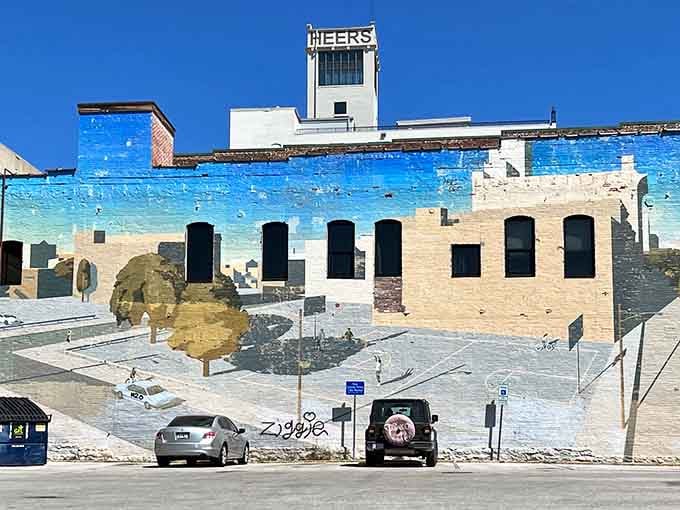Springfield's downtown murals turn ordinary brick walls into conversations worth stopping your car to have.