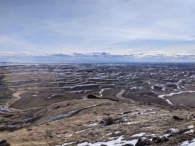 Winter transforms the rolling hills into a softer palette, proving this place works its magic year-round.