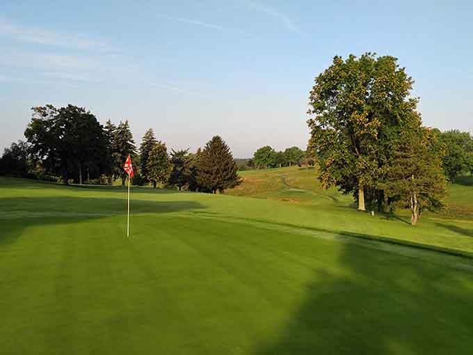 Steubenville Country Club's manicured greens roll gently, offering golf without the country club attitude or pretension.