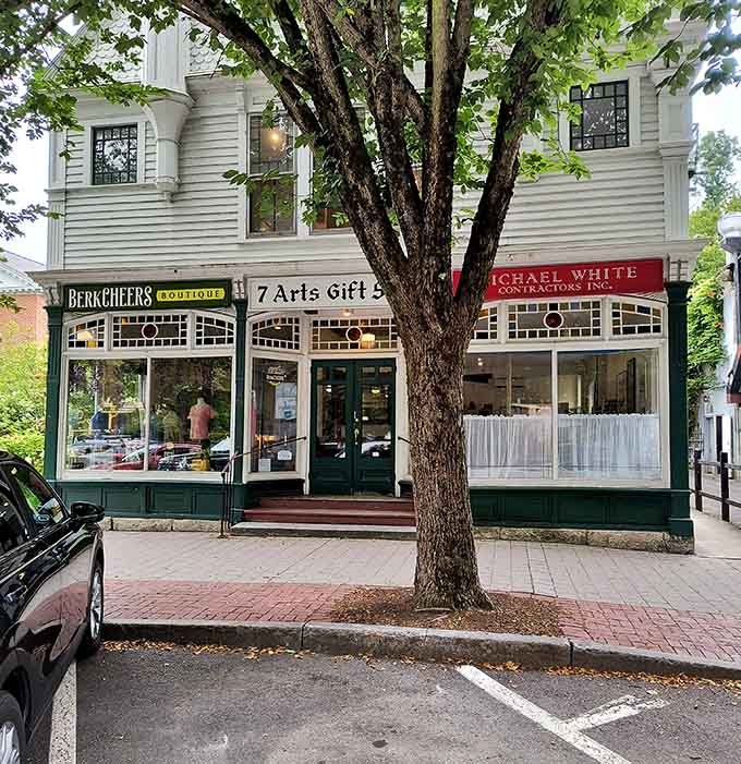 Boutiques and gift shops line up like old friends, each offering their own unique personality and charm.