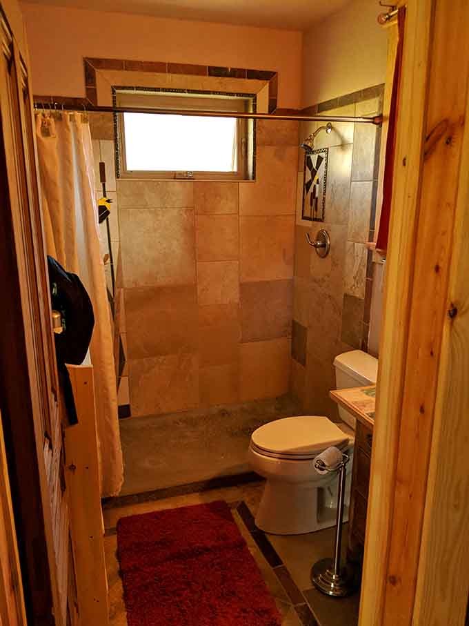 Clean, functional bathrooms that understand the assignment: get you ready for more soaking time, stat.