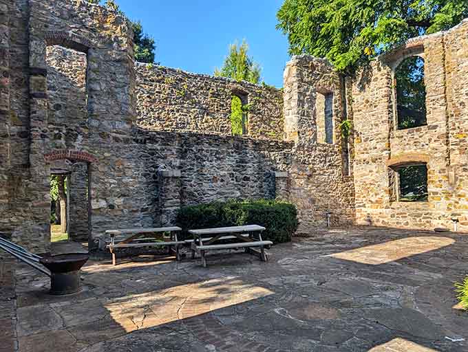 Picnic tables inside centuries-old stone walls, the most uniquely Maryland lunch spot you never knew existed.
