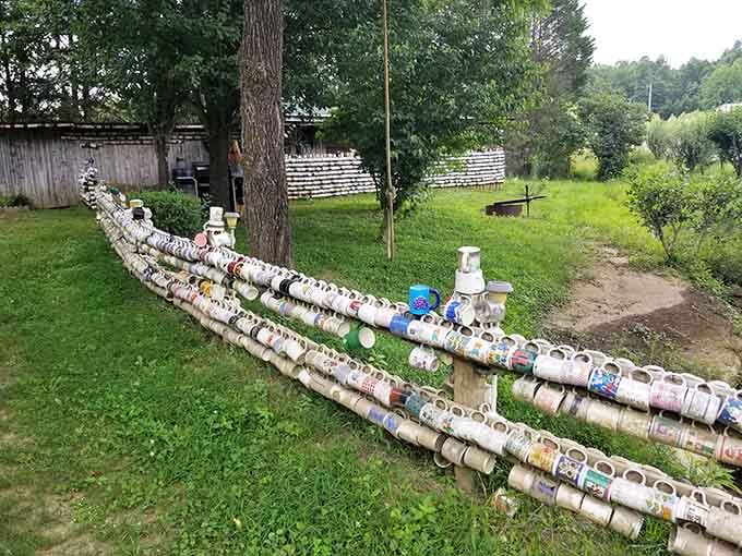The world's only fence that makes you want to stop, look closer, and maybe leave something behind.