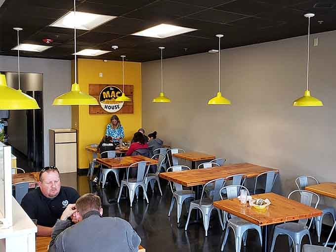 Real people enjoying real comfort food in a casual setting, this is what dining out should always feel like honestly.