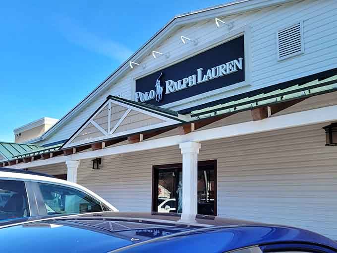 Polo Ralph Lauren bringing preppy sophistication to the Adirondacks, where you can look country club ready at outlet prices.