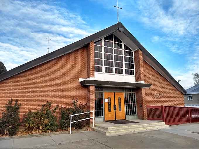 St. Aloysius Catholic Church stands quietly on its corner, a steady presence in a community built on roots.