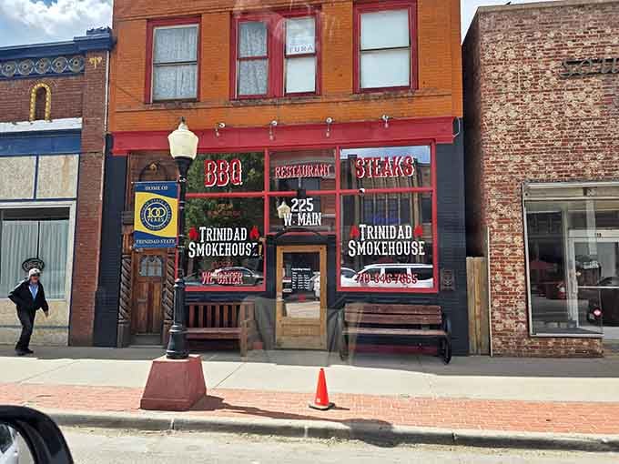 Trinidad Smokehouse on West Main means BBQ and steaks are always just a short walk away.