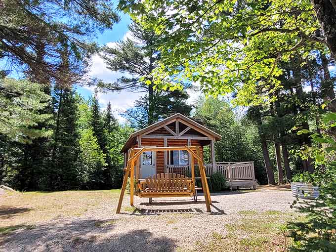 These rustic cabins offer the perfect compromise between roughing it and actually sleeping comfortably through the night, honestly.