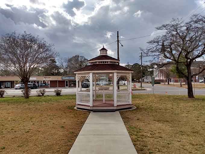 The charming gazebo nearby is lovely, but the real star of Rose Hill sits just a short walk away.