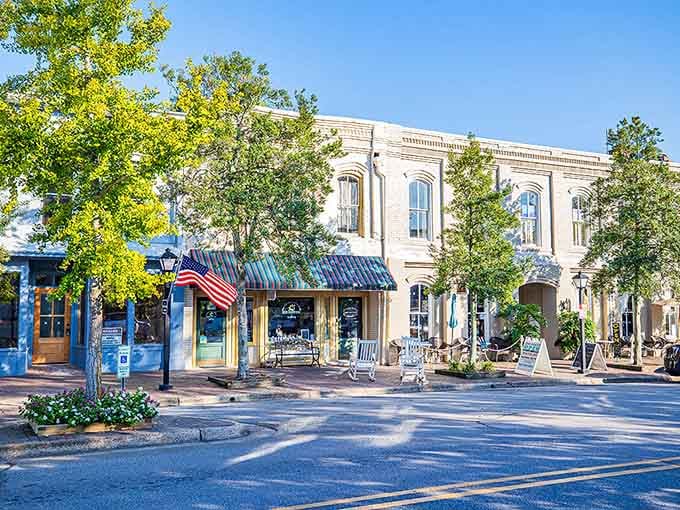 Those charming storefronts and tree-lined streets invite leisurely strolls through a downtown that remembers its roots.