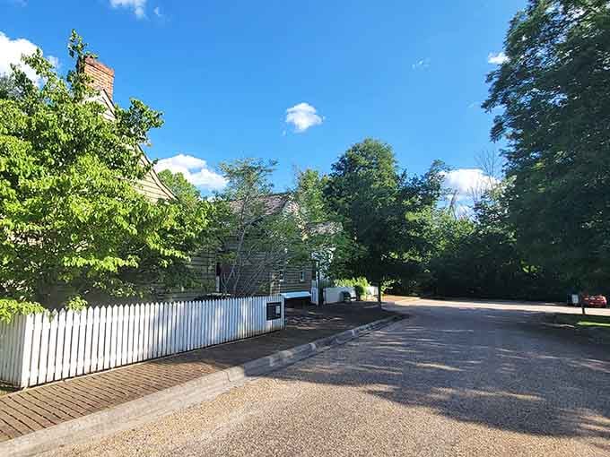 White picket fences and colonial architecture transport you straight back to when life moved at walking speed.