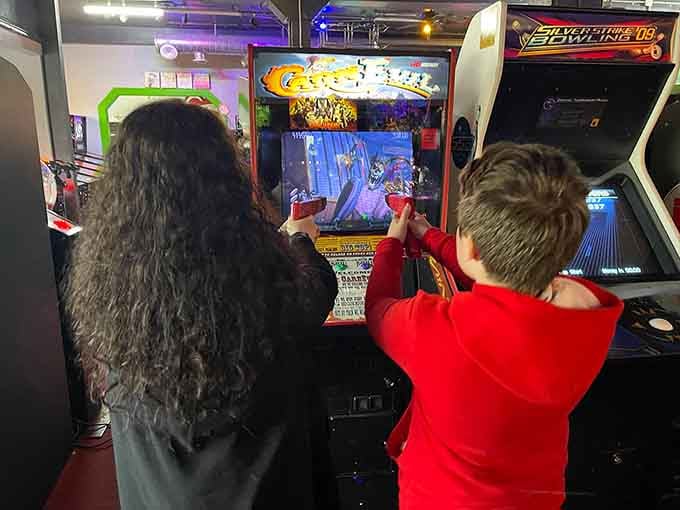 Two players locked in Castle Haunt battle mode. Friendships tested, memories made, no quarters wasted.
