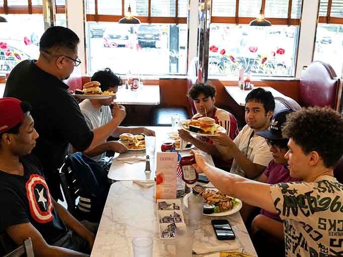 Good food has a way of pulling people together, and this table is living proof of that.