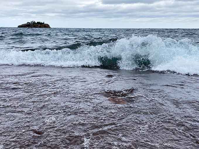 Lake Superior doesn't do gentle reminders. When it wants your attention, it sends a wave like this.
