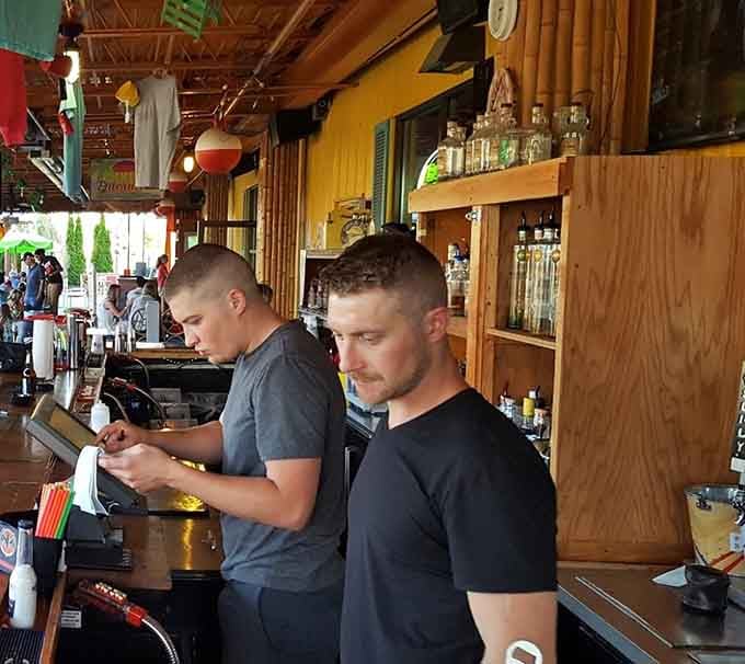 The friendly staff keeps this ship running smoothly, ensuring your tropical Wisconsin experience goes off without a single hitch.