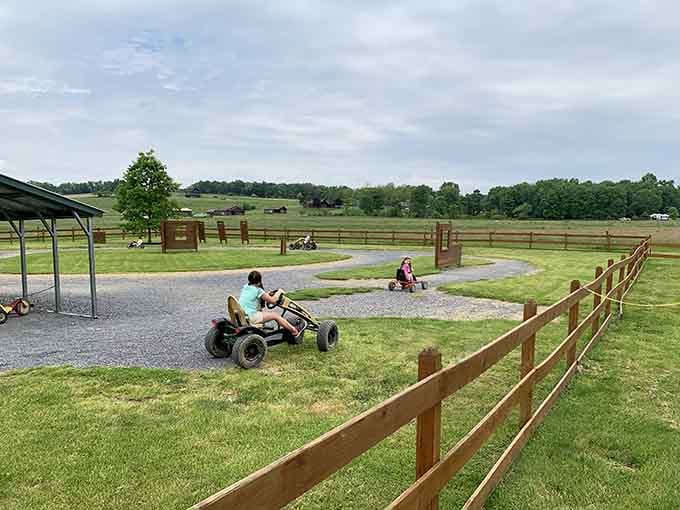 Pedal karts provide old-school fun that doesn't require WiFi, charging cables, or software updates to operate.