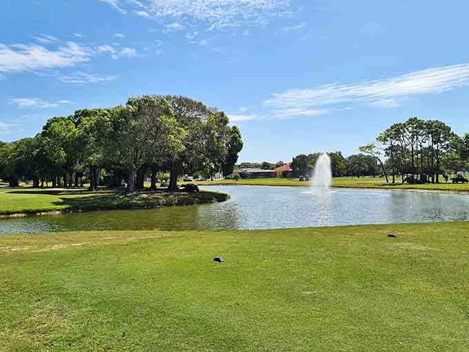 Coral Oaks Golf Course offers pristine greens and water features without requiring you to join an exclusive country club.
