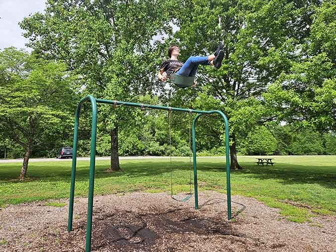 Proof that the best playground equipment doesn't need batteries, WiFi, or an instruction manual to create pure joy.