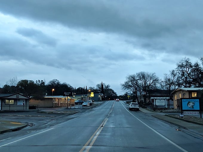 Early morning on the main road through town. Quiet, honest, and refreshingly free of valet parking.