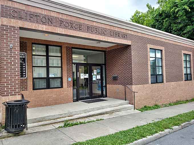 The Clifton Forge Public Library, quietly holding the whole community together. Every great town has one of these.