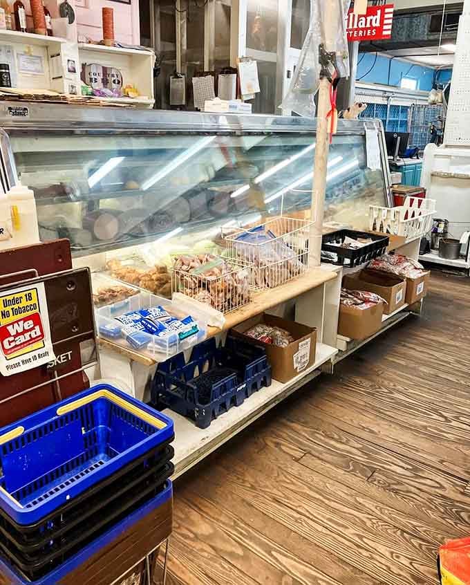 The deli counter at Cooper's is stocked and ready, proof this place feeds a real working community.