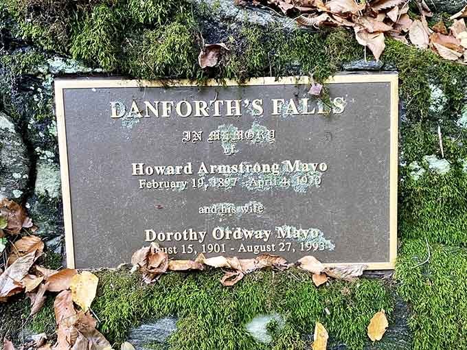 A small plaque with a big story, reminding you that someone loved this place long before you arrived.