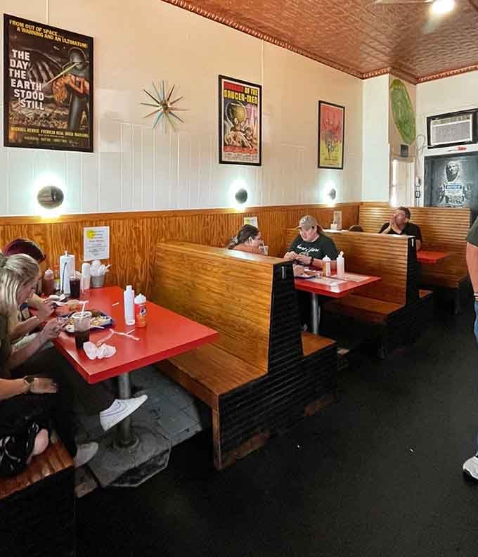Real people enjoying real food in a real neighborhood spot, which is exactly what makes places like this special.