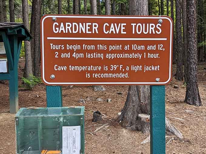 The sign says tours last approximately one hour. Your sense of wonder will last considerably longer than that.