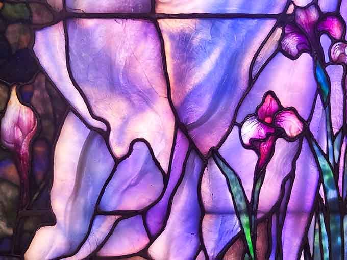 Up close, the glass reveals layers of color and texture that no photograph can fully capture.