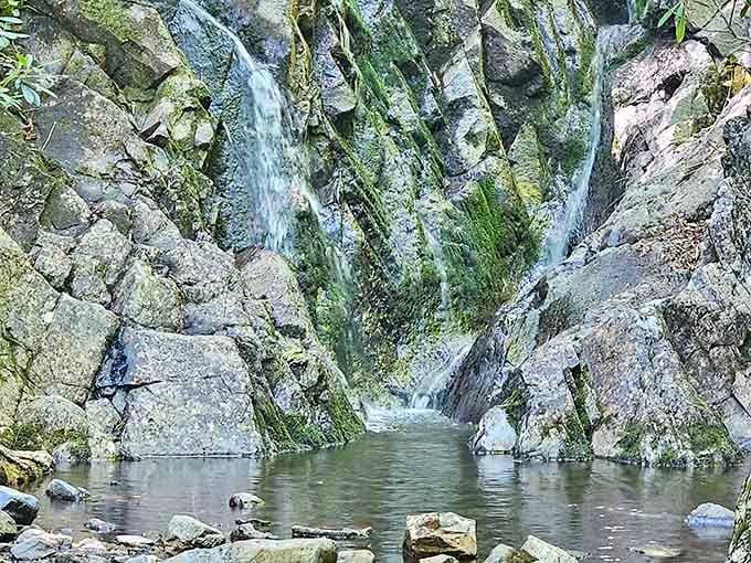 Hidden waterfalls tucked between moss-covered rocks provide the soundtrack for your highland adventure soundtrack.