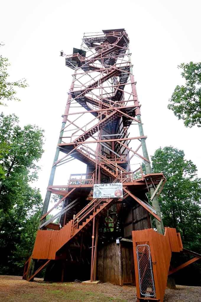 That towering steel structure isn't a movie set prop, it's your actual starting point today.
