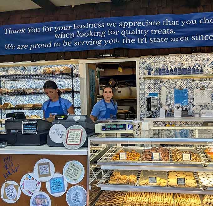 Friendly faces behind the counter who genuinely love introducing newcomers to authentic Dutch baking traditions every single day.