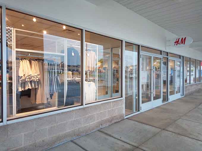 H&M's sleek storefront beckons with European style at prices that won't require currency conversion anxiety.