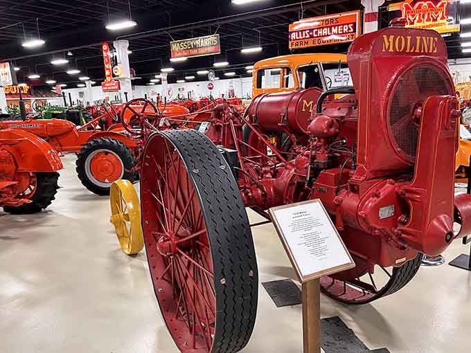 The Moline Universal tractor, all steel wheels and raw mechanical honesty, no frills, just pure working history.
