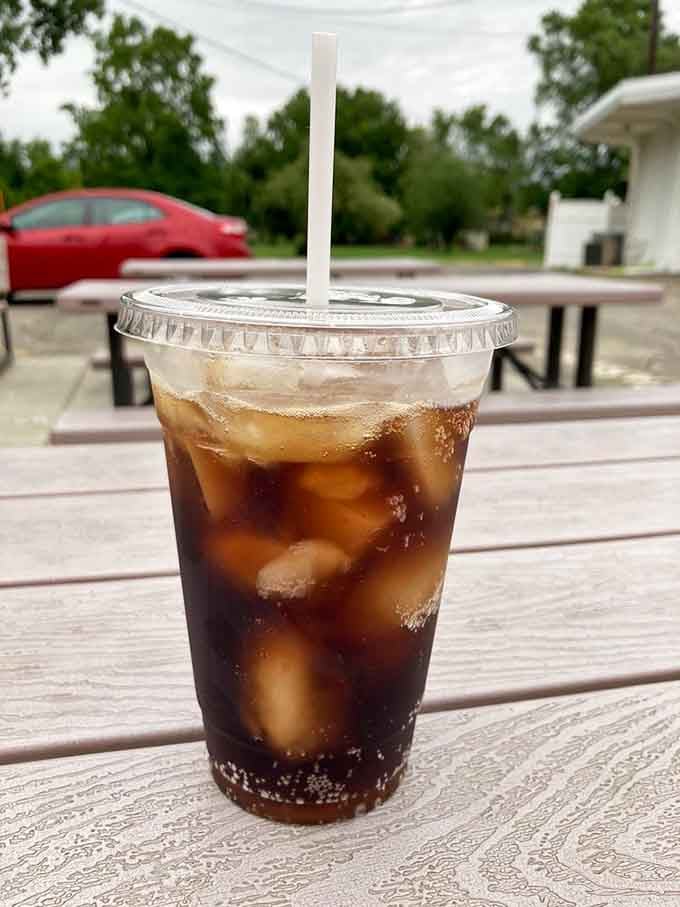 A cold cola on a warm Wisconsin day at Lee's, sometimes the simplest pleasures are the most satisfying ones.