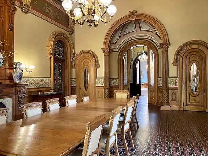 Hay House's breathtaking dining room makes every other room you've ever eaten in feel deeply inadequate.