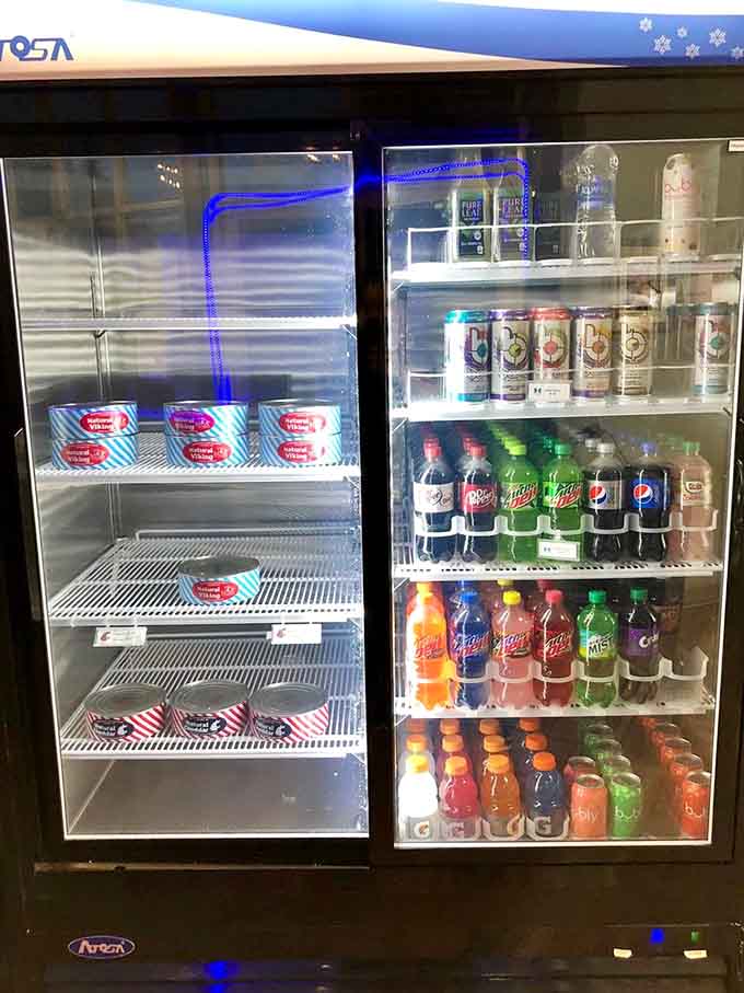A well-stocked cooler ready to pair with your meal. Pepsi, Dr Pepper, or something more adventurous, your call.