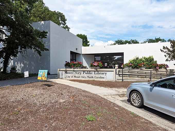 The Mount Airy Public Library, proof that the best things in a good town are always free.
