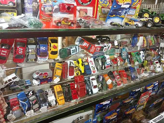Hot Wheels and die-cast cars lined up perfectly, ready to race straight back into your childhood memories.