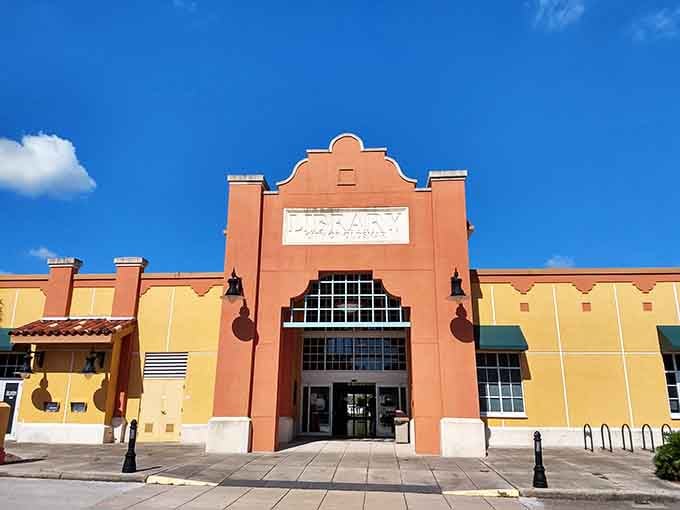 The Oldsmar Public Library's cheerful exterior welcomes readers to discover worlds beyond this peaceful Tampa Bay community.
